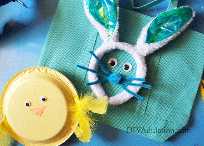DIY Easter Bunny Egg Hunt Bags | Easy Easter Craft - DIY Adulation
