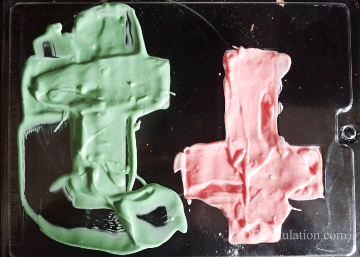 Mint and Raspberry Chocolate Crosses for Easter - DIY Adulation