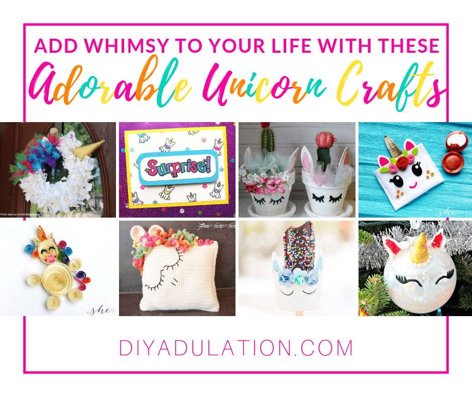 Add Whimsy to Your Life with These Adorable Unicorn Crafts - DIY Adulation