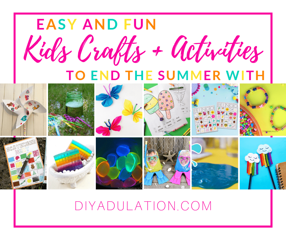 Easy Kids Crafts and Activities to End Summer With - DIY Adulation