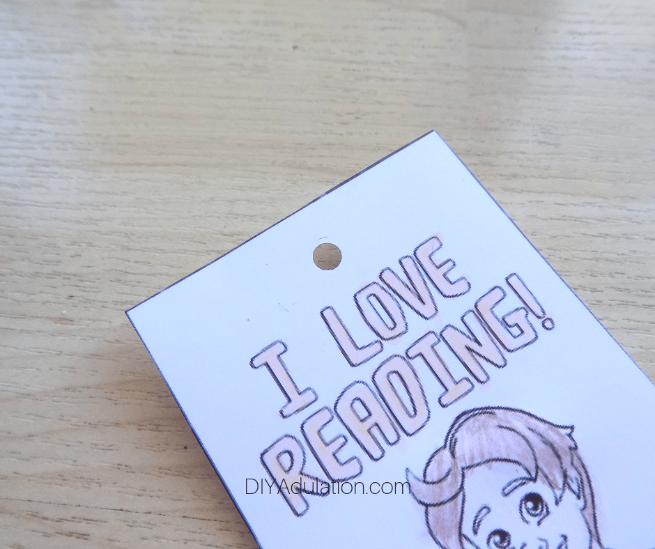 Next, cut out the individual bookmarks using the the lines as guides.