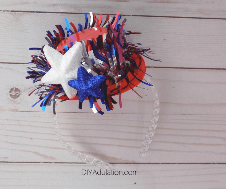 DIY Mini Patriotic Party Hat Headbands - DIY Adulation