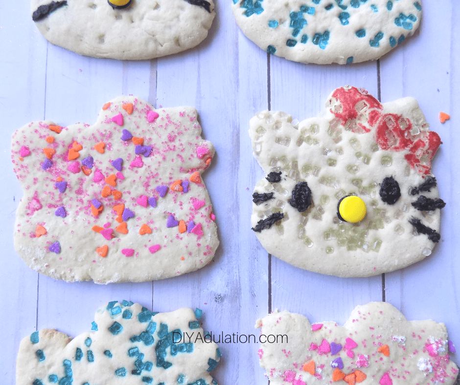 Hello Kitty Sugar Cookies with a DIY Cookie Cutter - DIY Adulation