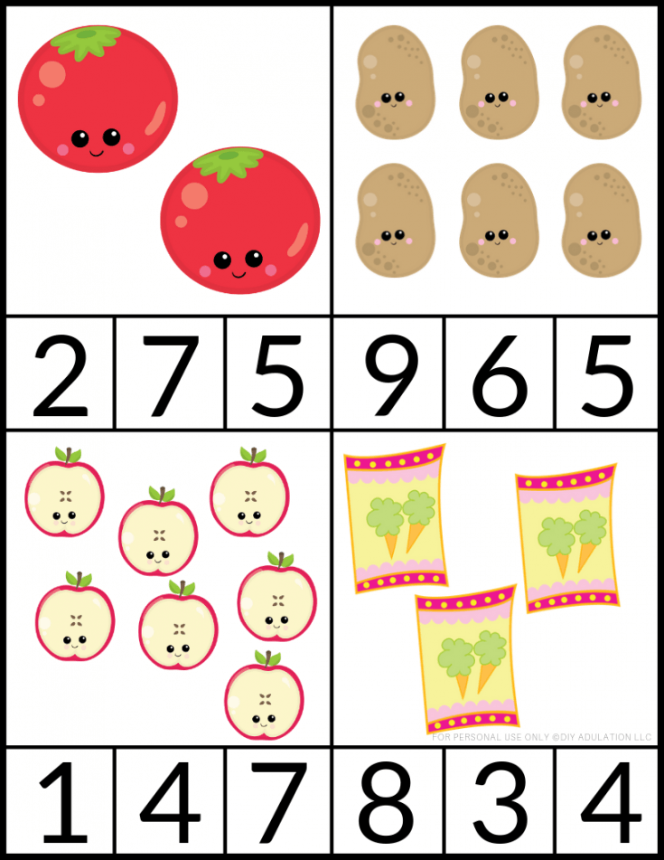 Garden Learning Printable Worksheets for Pre-K and K - DIY Adulation